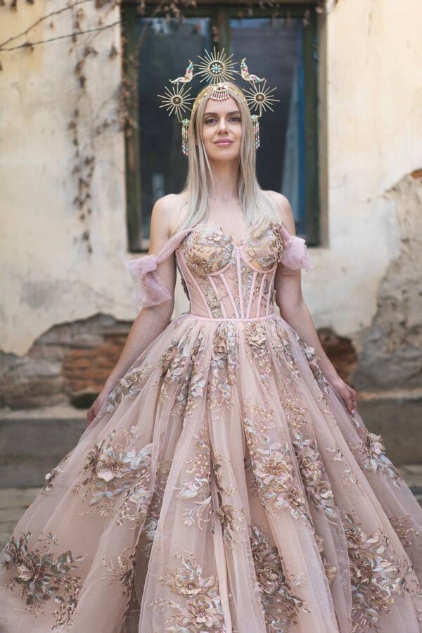 Golden Truffle Dress by Chotronette - Made to Measure