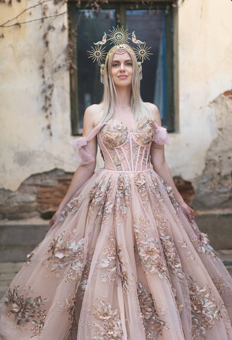 Golden Truffle Dress by Chotronette - Made to Measure