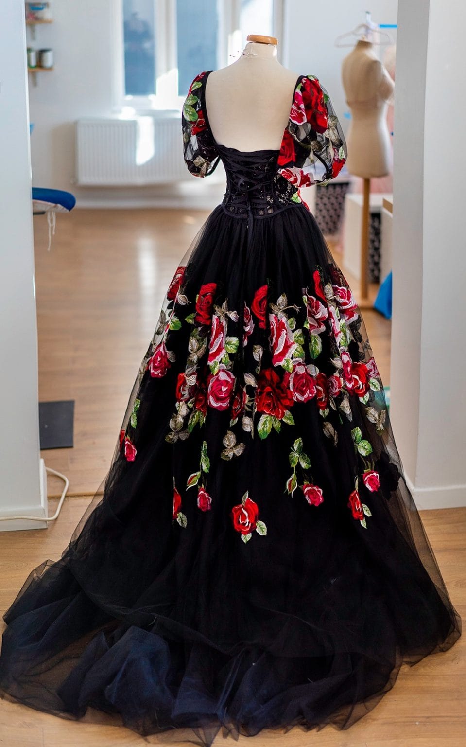 Chili Roses Dress by Chotronette - Made to Measure