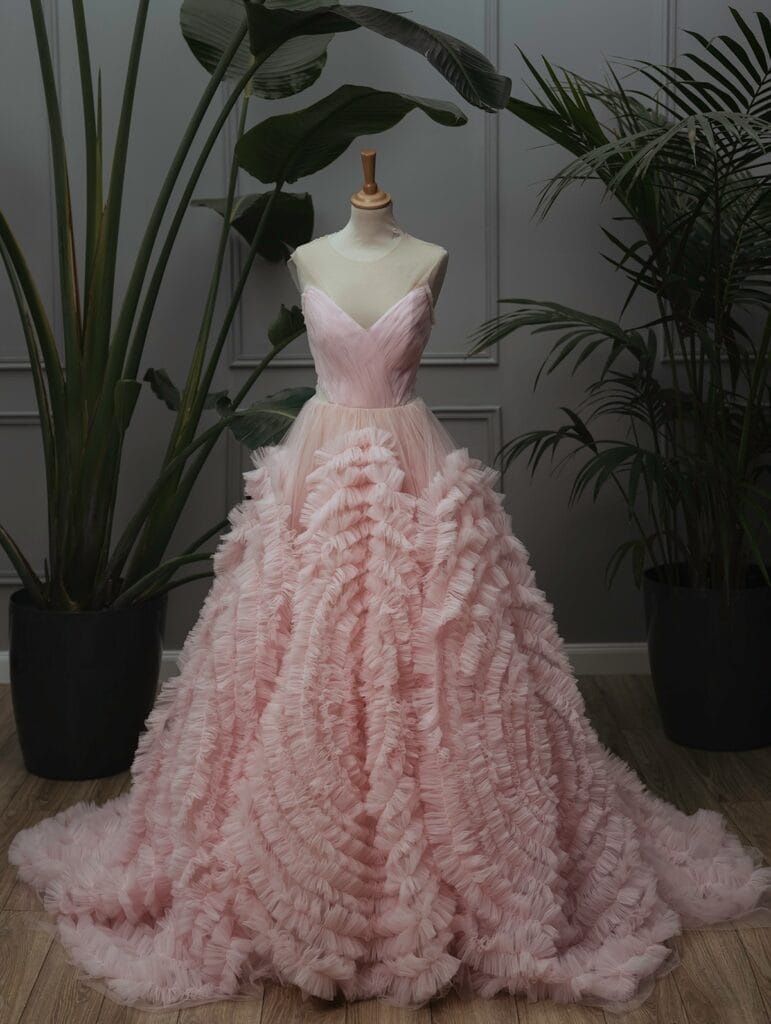 Flamingos and Frosting Dress by Chotronette - Made to Measure