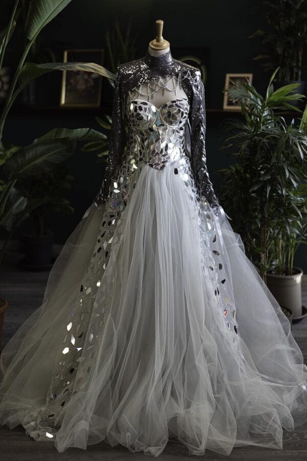 Kaleidoscope Crème Dress by Chotronette - Made to Measure