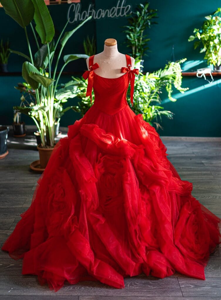 Raspberry Parfait Dress by Chotronette - Made to Measure