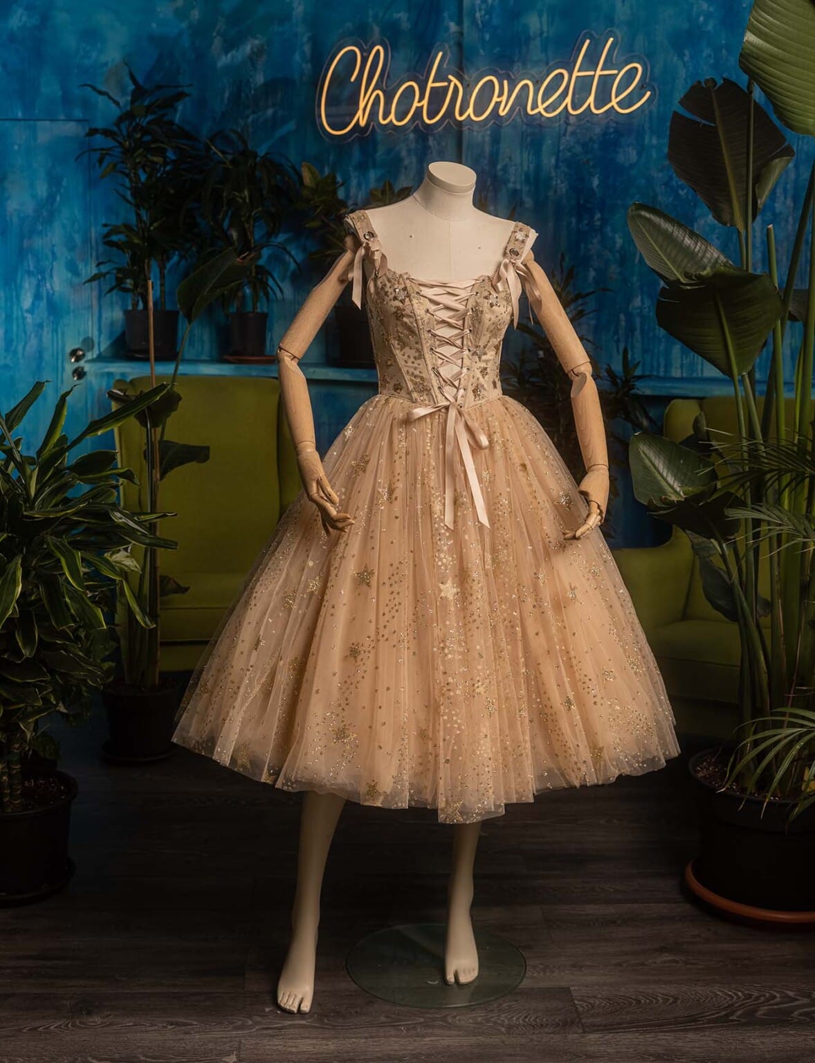 Golden Gourmet Dress by Chotronette - Made to Measure