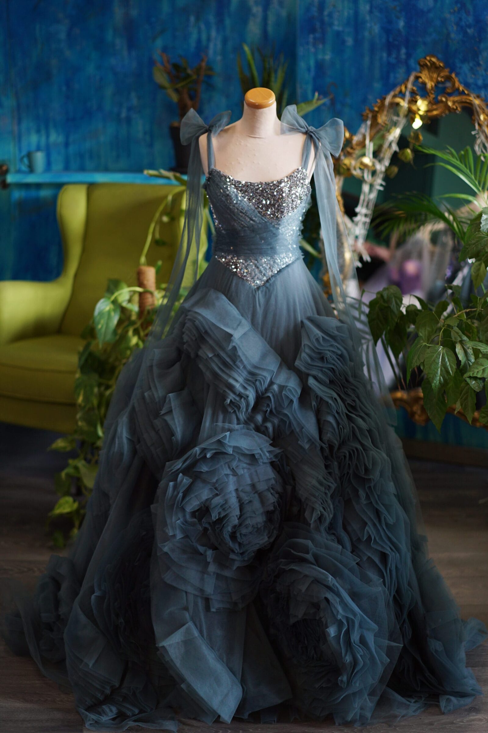 Smoky Truffle Dress by Chotronette - Made to Measure